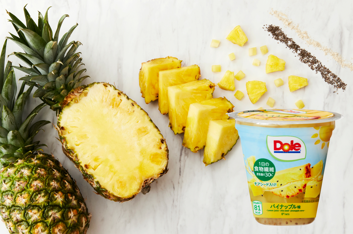 ドール、食物繊維を美味しく摂取「フルーツカップ 198g パイナップル味 食物繊維入り」発売 - グルメ Watch