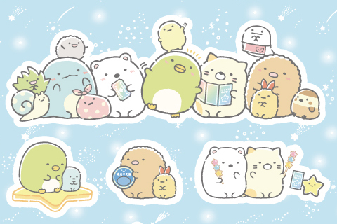 Mos Burger, "Sumikko Gurashi" appeared in kids set toy 4 types of yo-yo ...